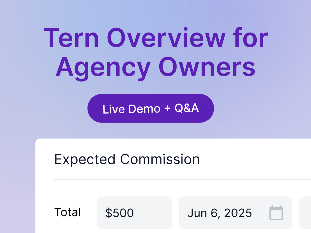Join a Live Demo | Tern for Agencies